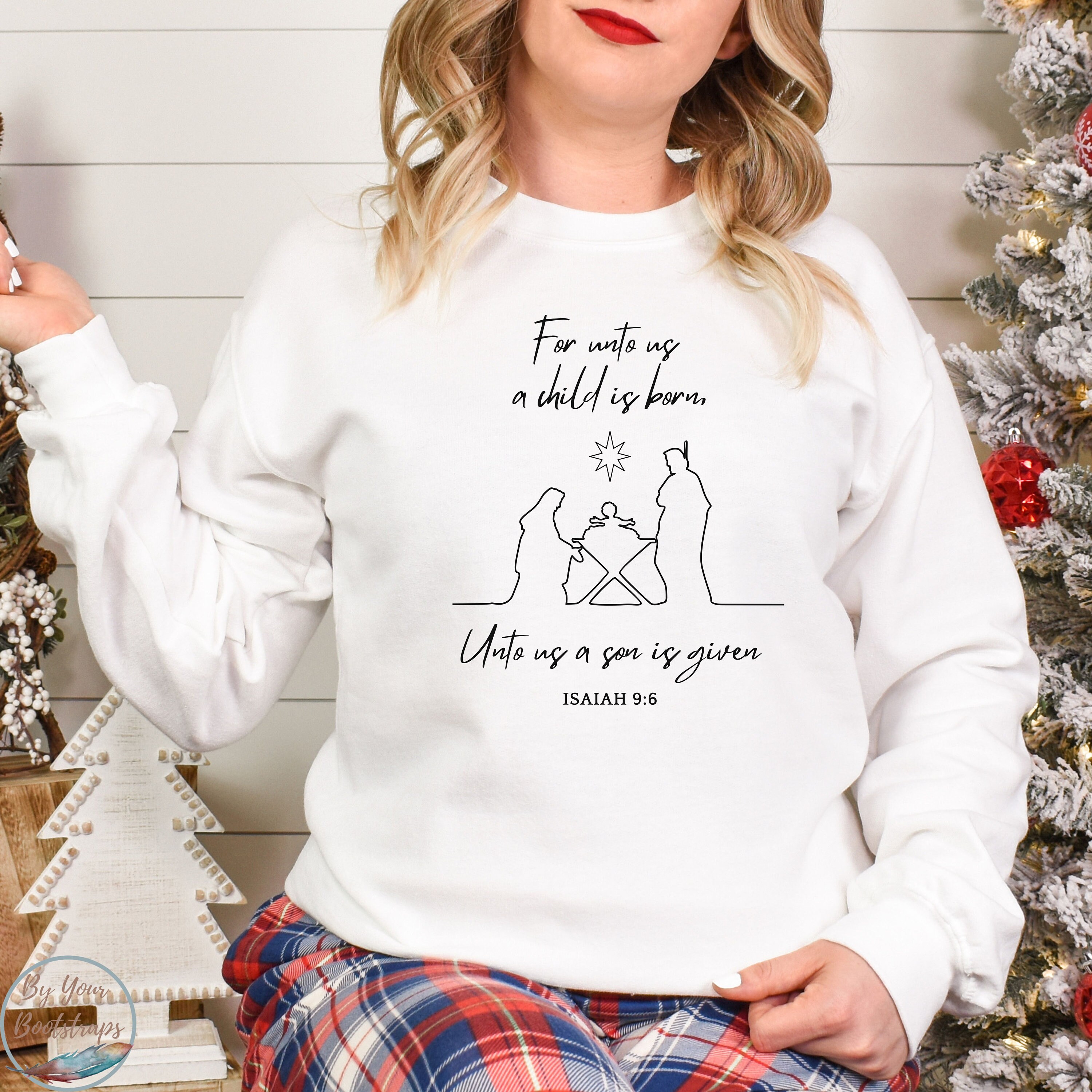 Nativity Scene Christmas Sweatshirtchristian Christmas - Etsy