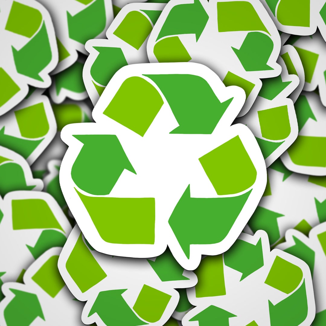 Large Recycle Sticker, Large Sticker, Recycle, Sticker, Vinyl Sticker ...
