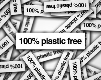 Plastic Free Sticker - Etsy