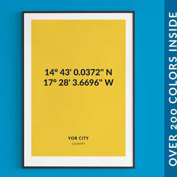 Coordinates Poster - Etsy