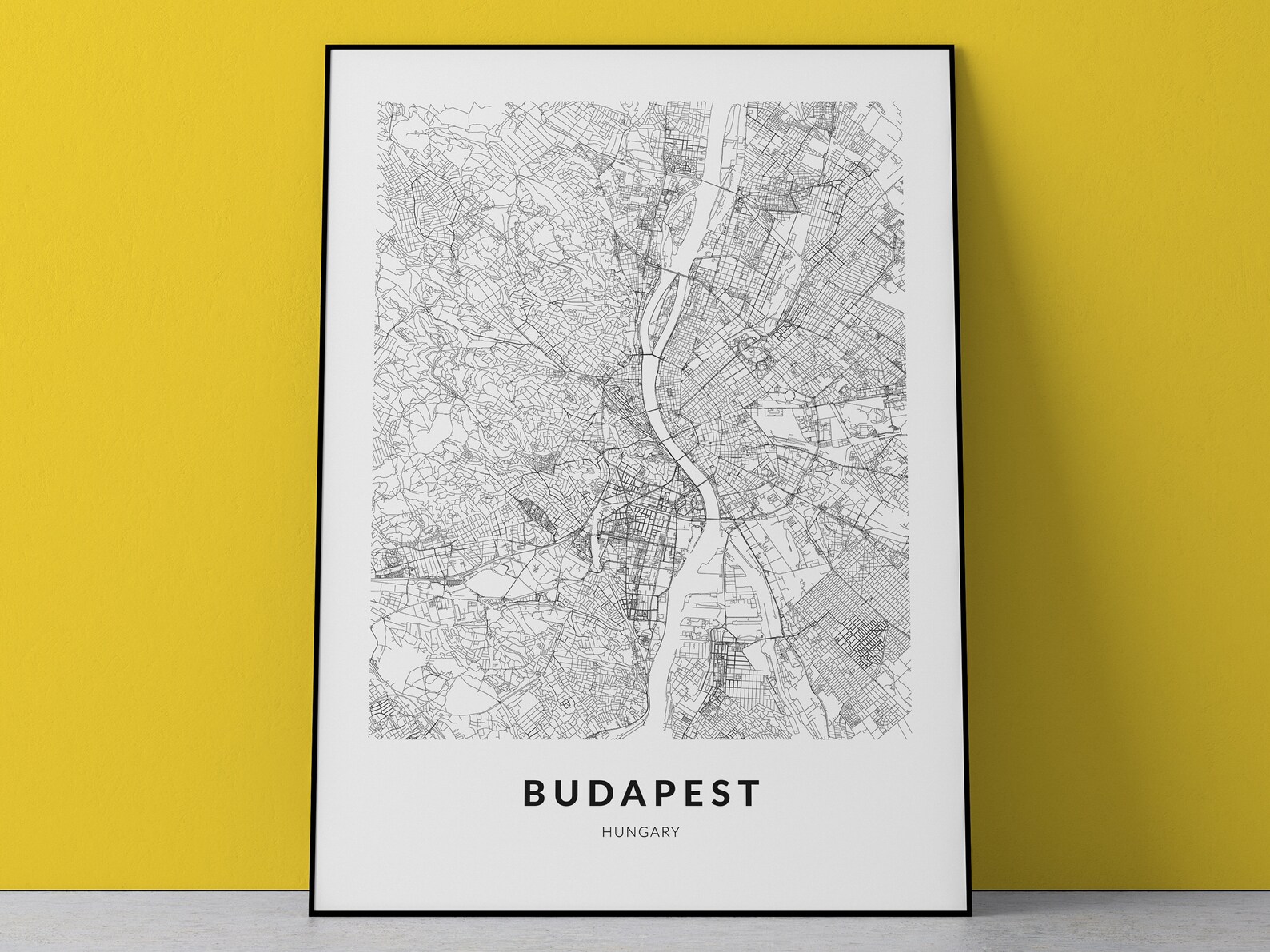 Budapest Map, Budapest Print, Hungary Map, Budapest Poster, Budapest ...