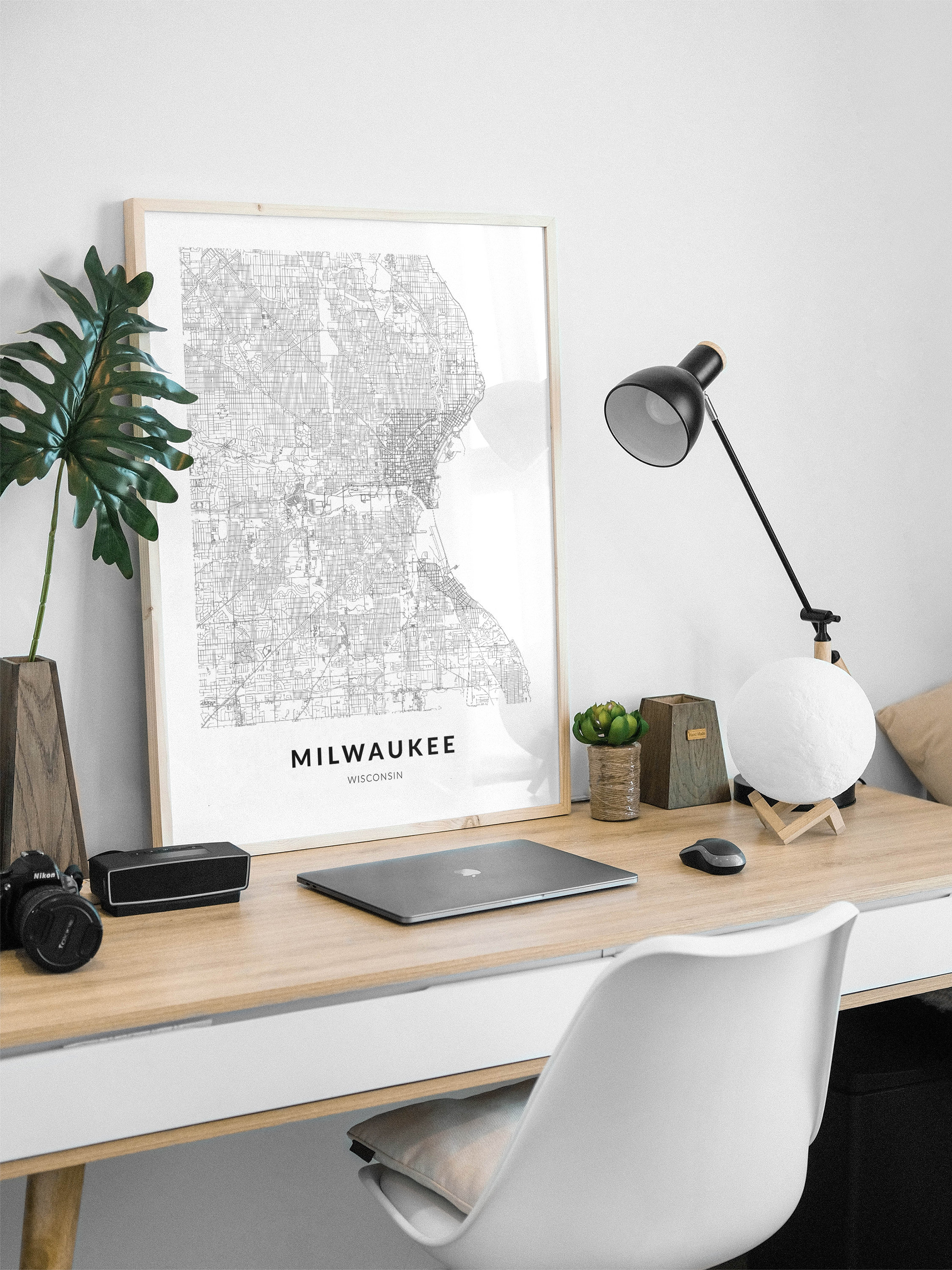 Milwaukee Map Print Milwaukee Poster Milwaukee Wall Art - Etsy