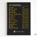 Airport Departure Board, Digital Poster, Custom Airport Board Design ...
