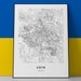 Lviv Ukraine Lviv Map Lviv Poster Lviv Print Lviv Gift - Etsy