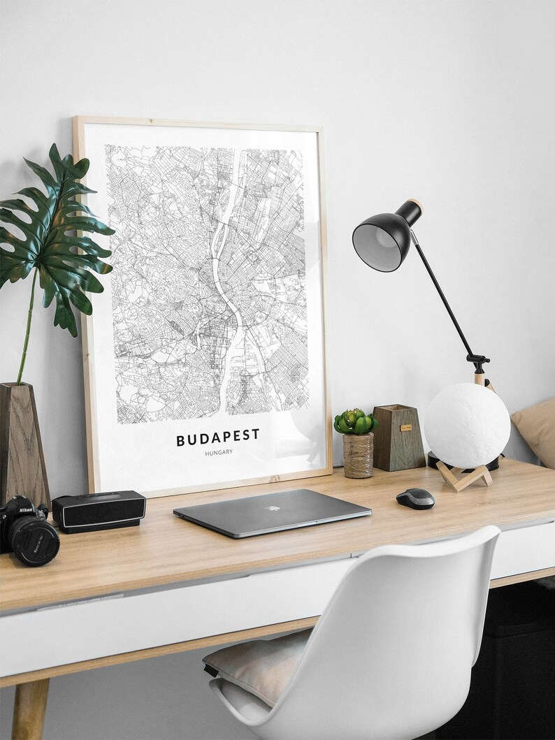 Budapest Map, Budapest Print, Hungary Map, Budapest Poster, Budapest ...