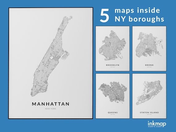 Mapa Del Bronx Y Staten Island