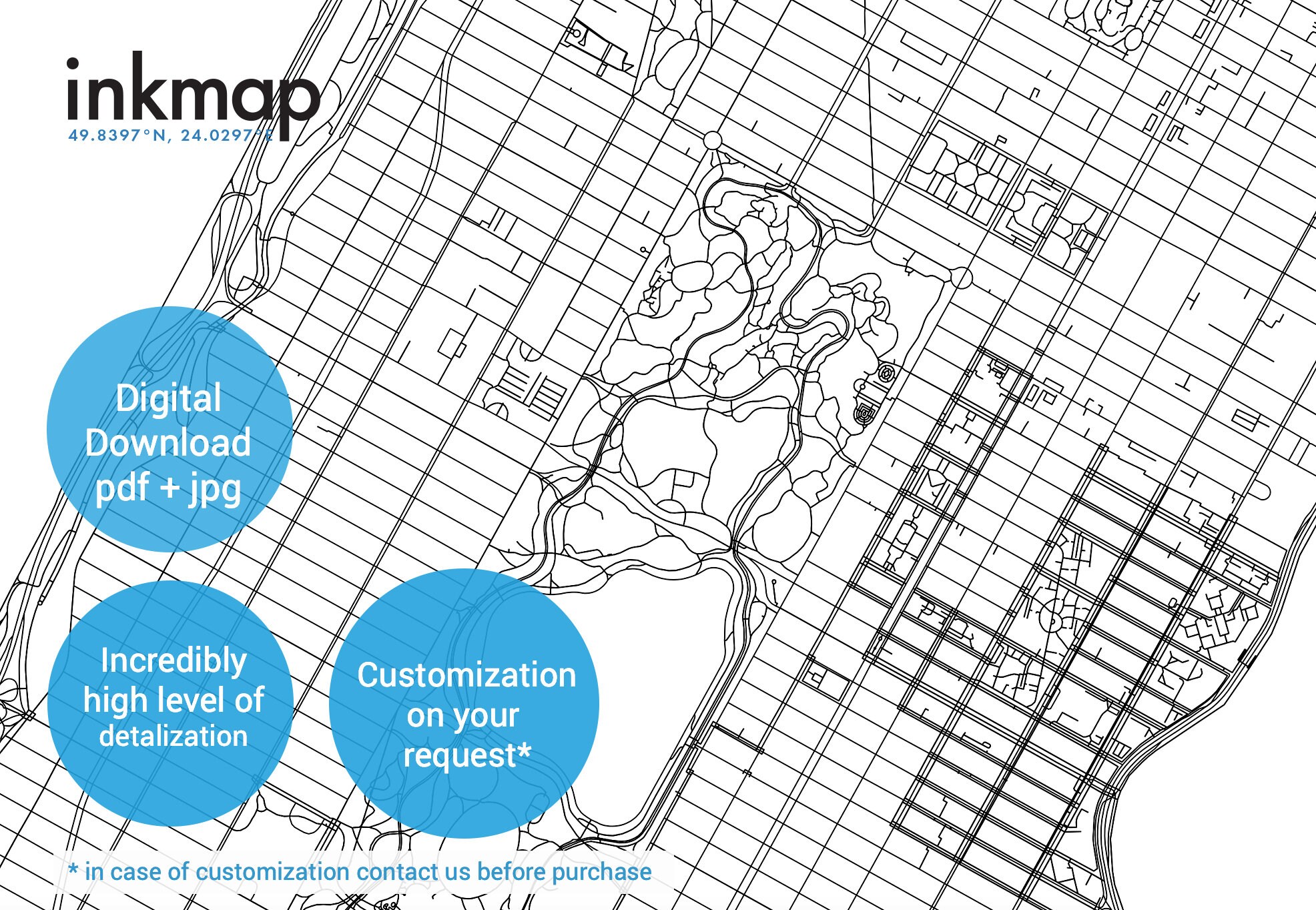 New York Map, New York Print, Custom City Maps, Bronx Map, Manhattan ...