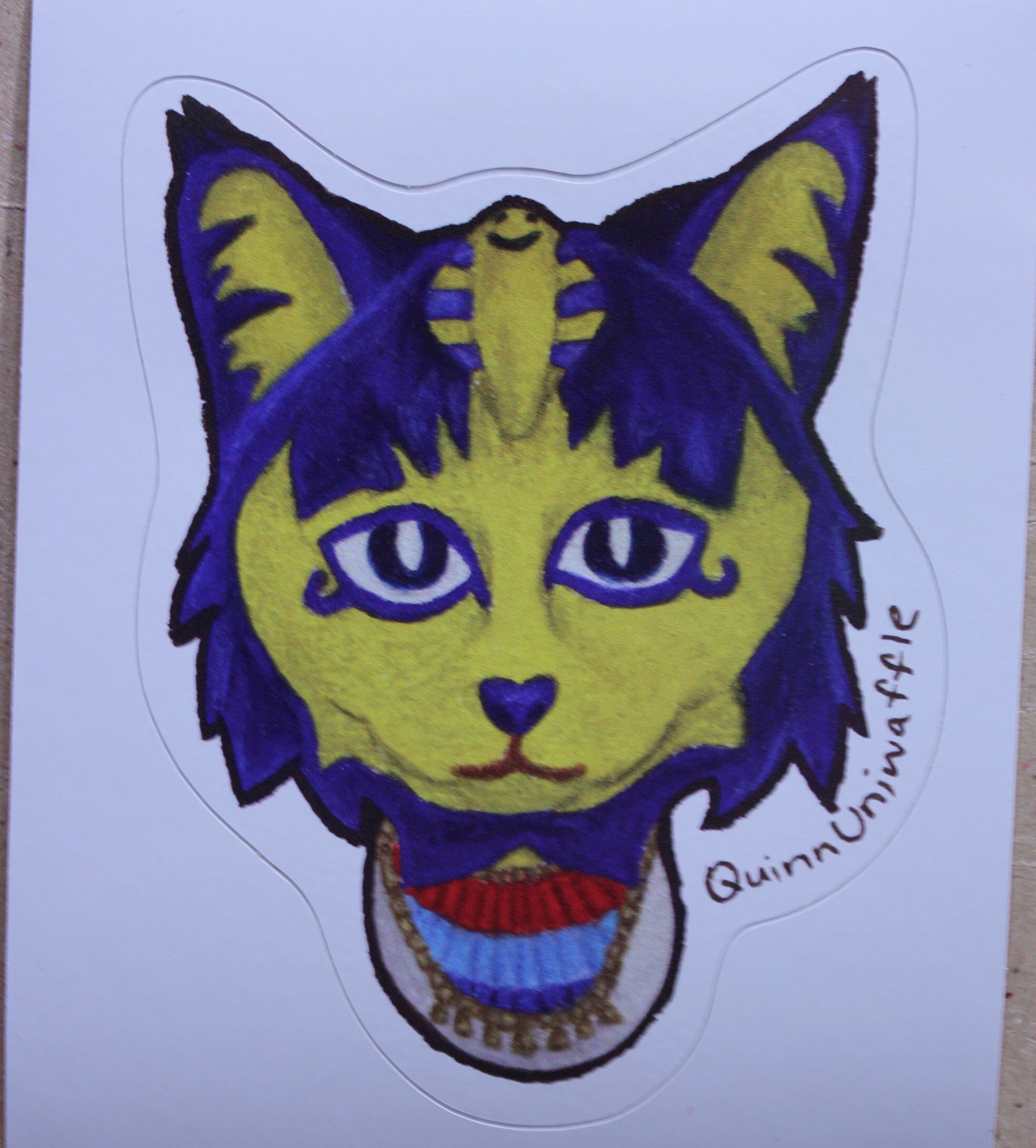 Animal Crossing Realistic Ankha Sticker | Etsy
