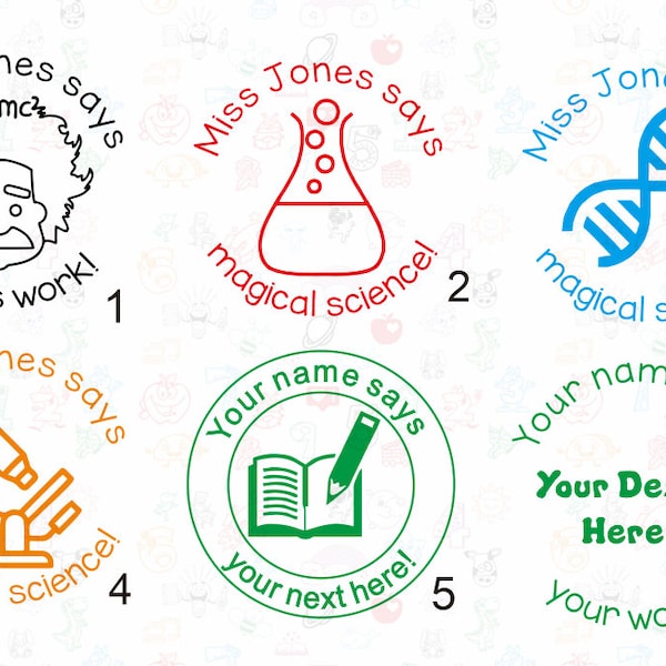 Teacher Stamp - Etsy