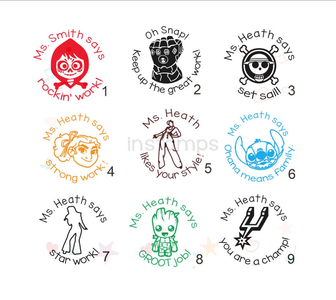 Custom Teacher Stamp,personalized Name Teacher Stamps,gift Stamp ...