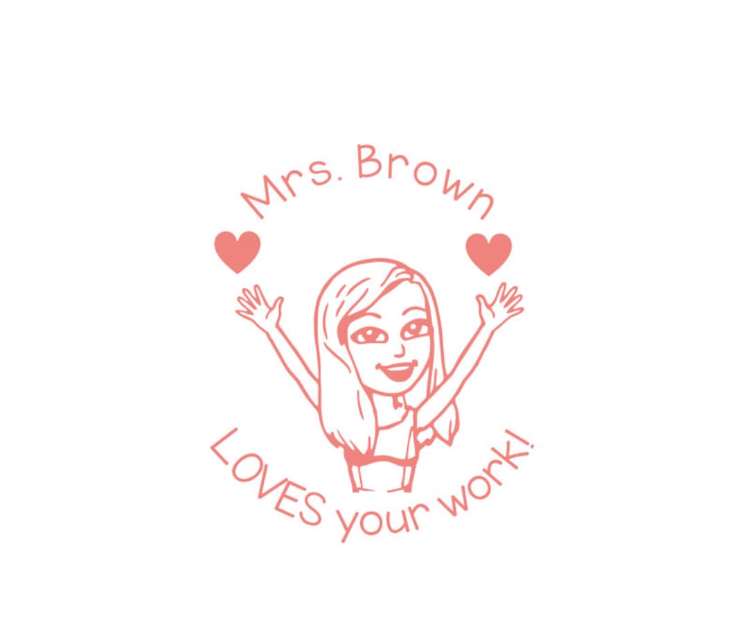 Custom Bitmoji Stamps,teacher Bitmoji Gifts,custom Emoji Bitmoji ...