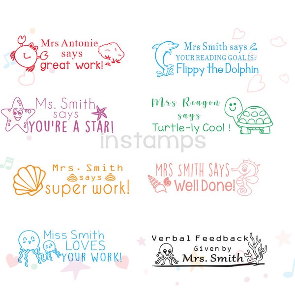 Custom Teacher Stamp - Etsy