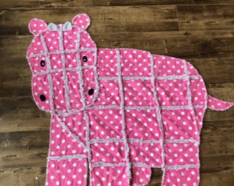 Rag Quilt Giraffe PDF Pattern - Instant Download, Clear Instructions ...