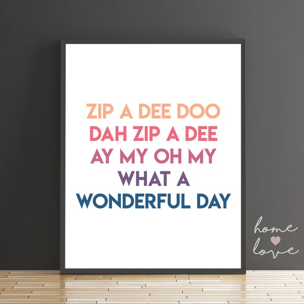 Zip a Dee Doo Dah - Etsy