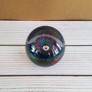 Robert Eickholt Paperweight Vintage Art Glass 1988 Signed - Etsy