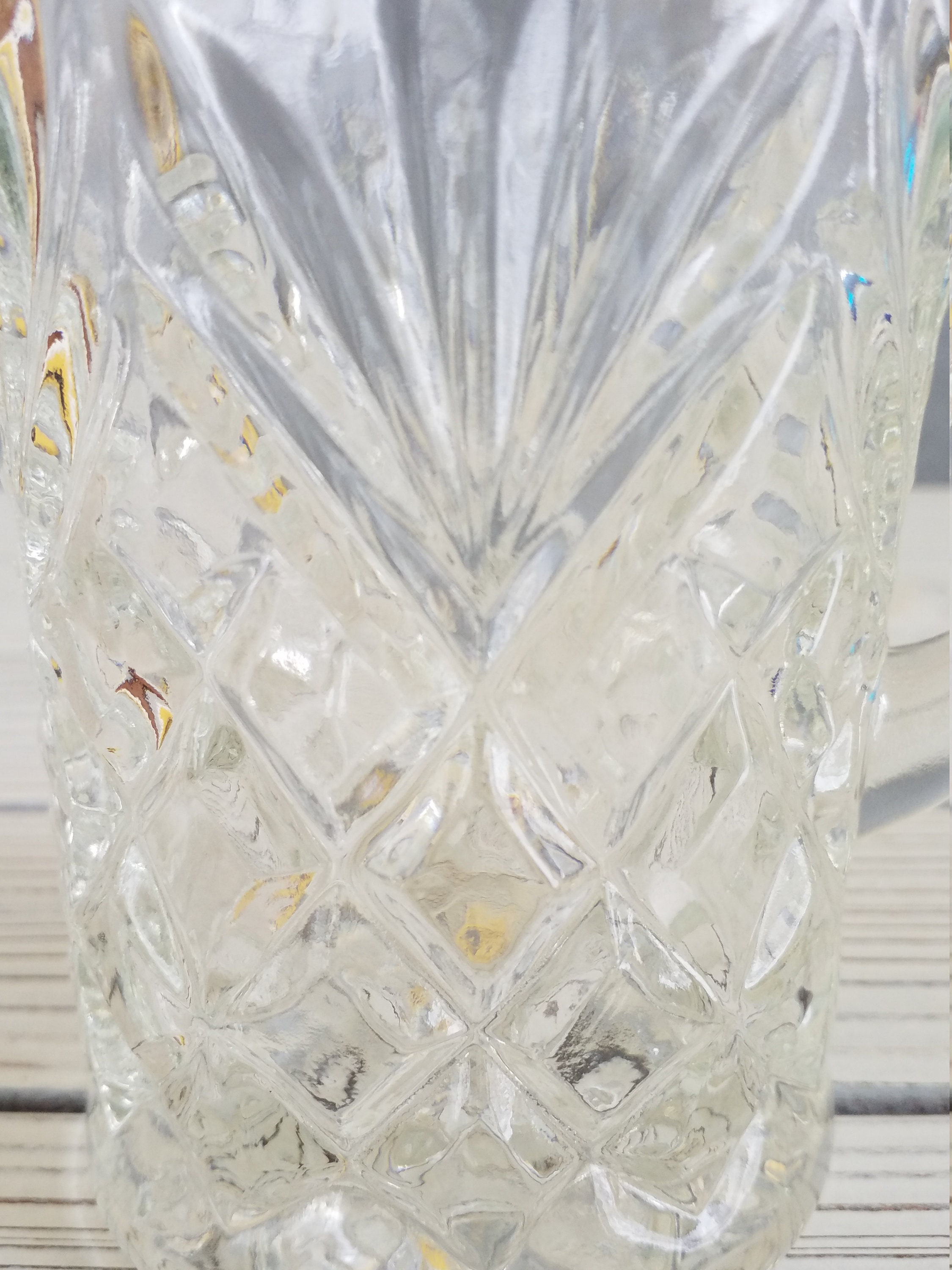 Anchor Hocking Clear Glass Pitcher Pineapple Creamer - Etsy