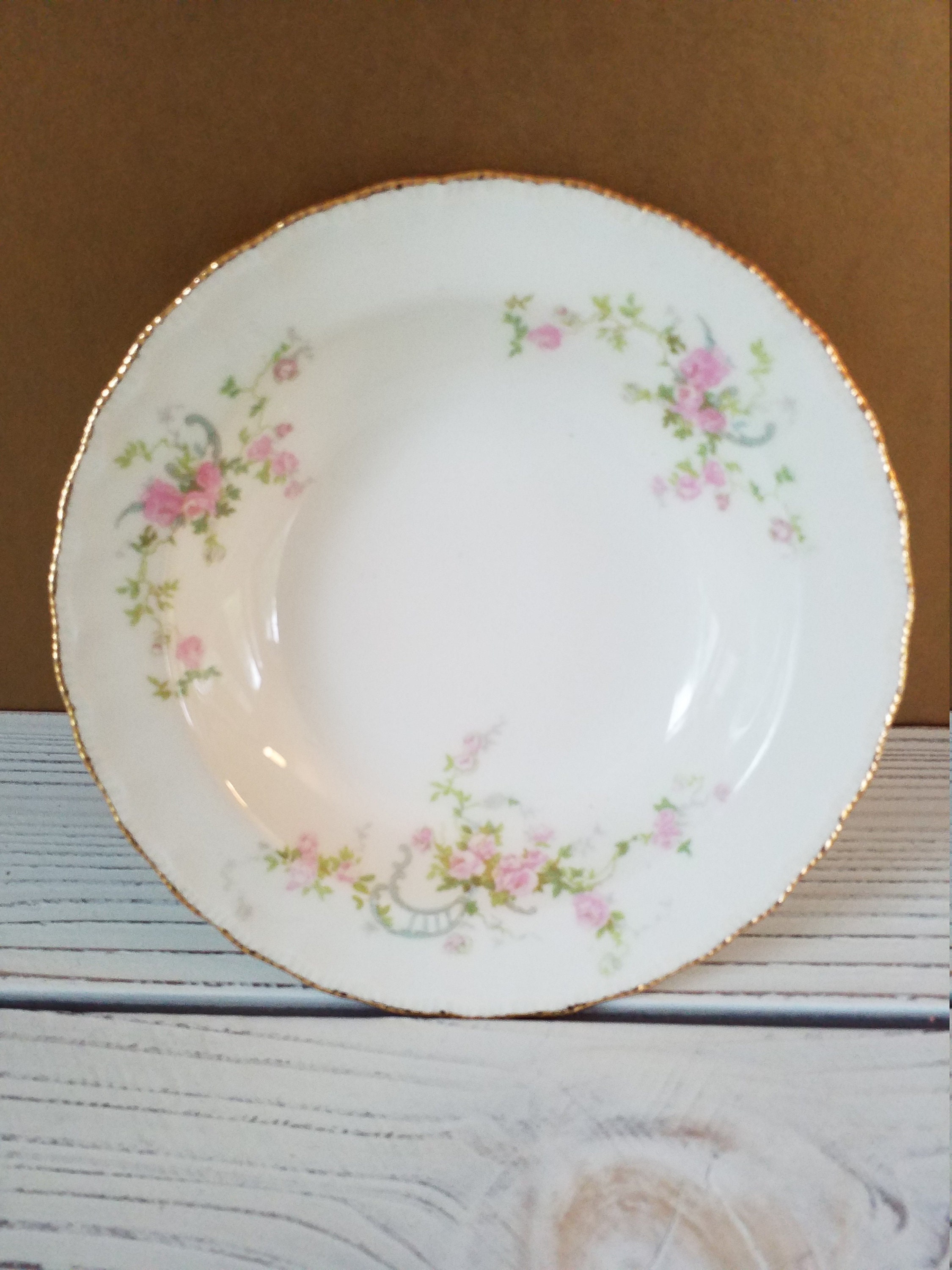 Pope Gosser Bowl Jean China Fruit / Desert Sauce Pink Roses | Etsy