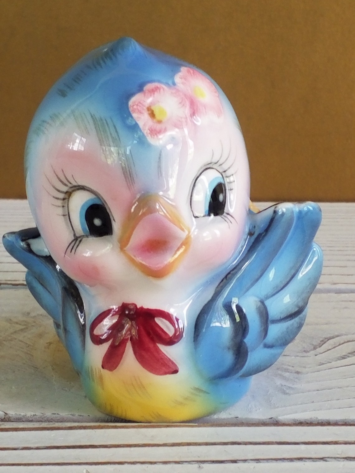 Lefton Bluebird Shakers Salt and Pepper Ceramic Vintage Mid Century - Etsy