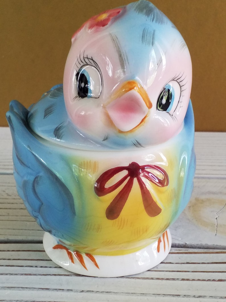 Lefton Bluebird Cream and Sugar Ceramic Vintage Mid Century - Etsy