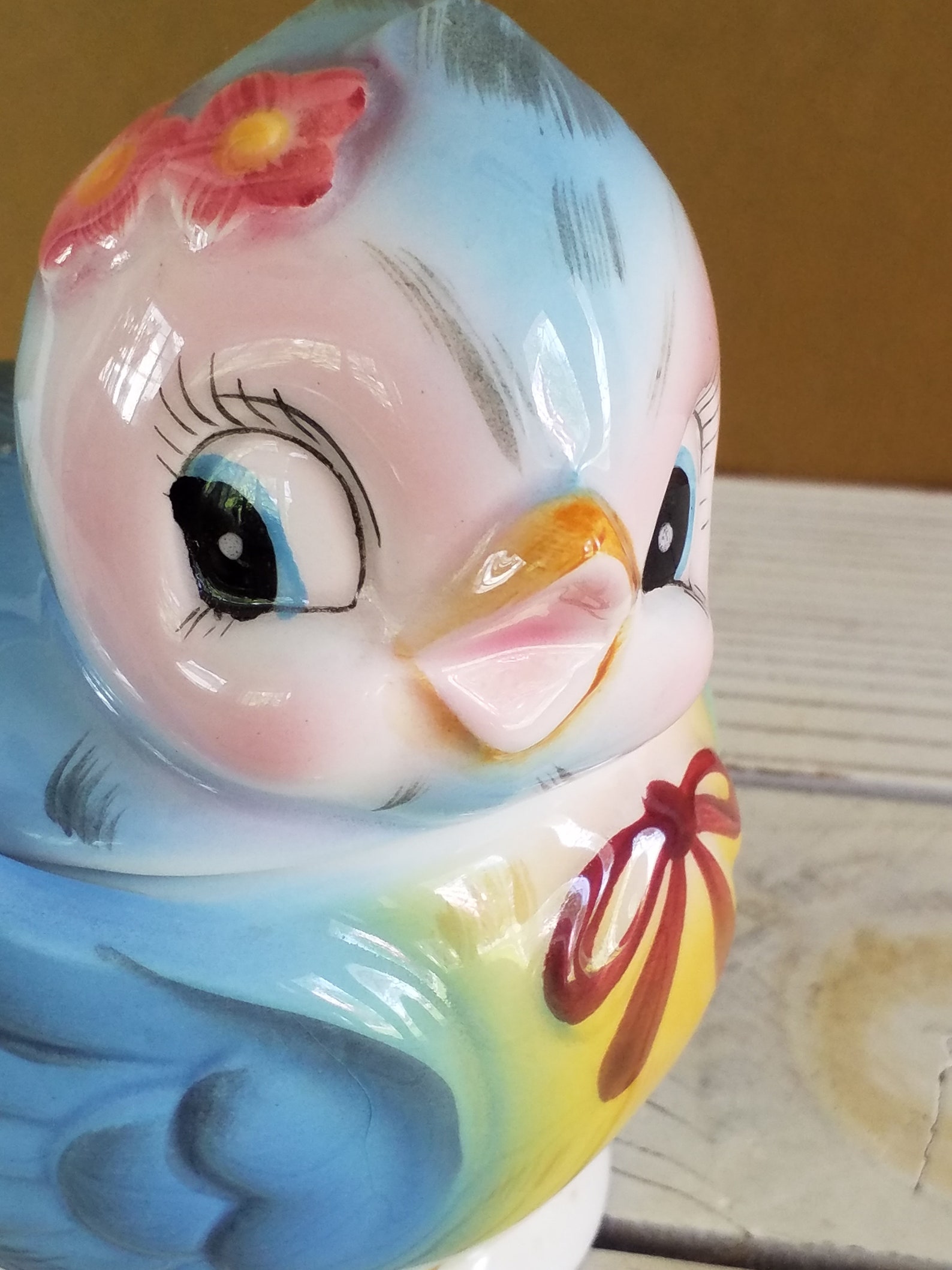 Lefton Bluebird Cream and Sugar Ceramic Vintage Mid Century - Etsy