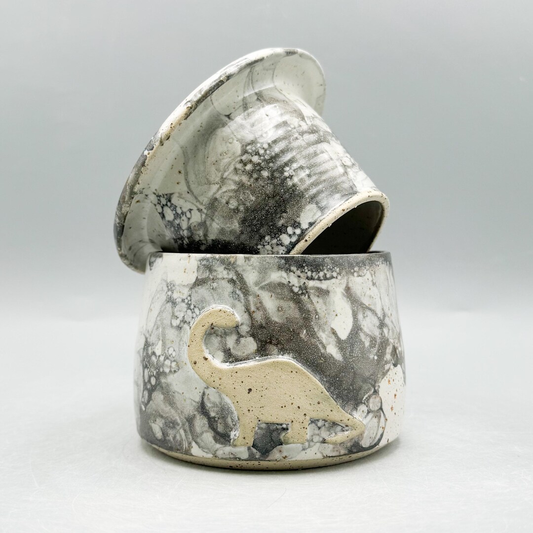 Dino Butter Crock, Butter Dish, French Butter Keeper - Etsy