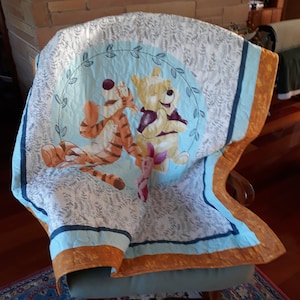 WINNIE the POOH and TIGGER Too! Panel Quilt Blanket Playmat Baby ...