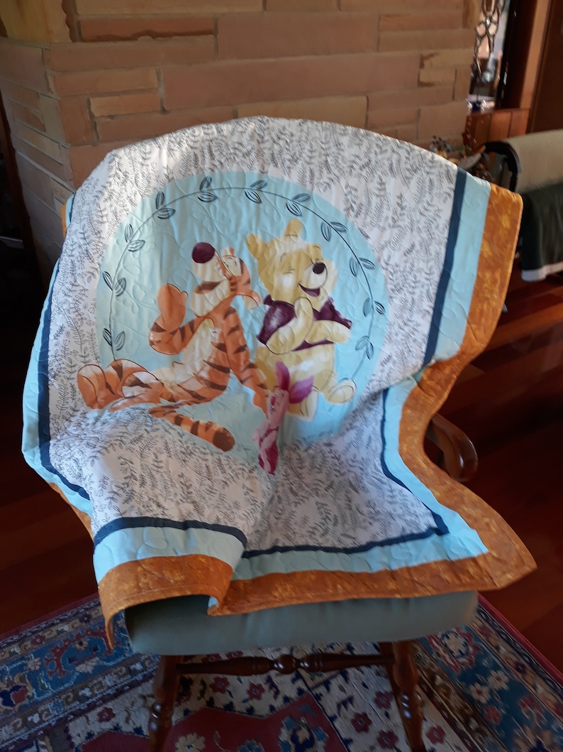 WINNIE the POOH and TIGGER Too! Panel Quilt Blanket Playmat Baby ...