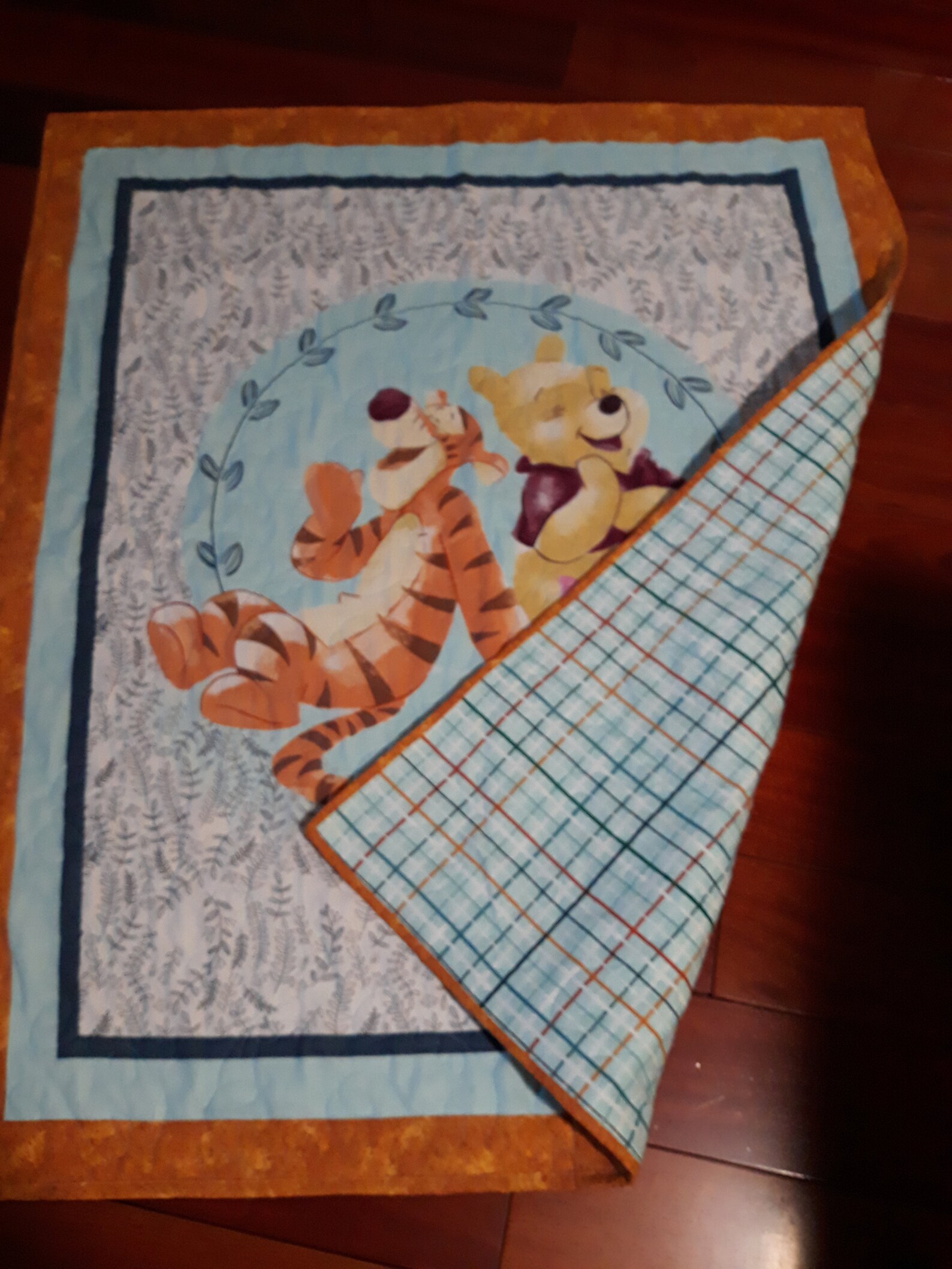 WINNIE the POOH and TIGGER Too! Panel Quilt Blanket Playmat Baby ...