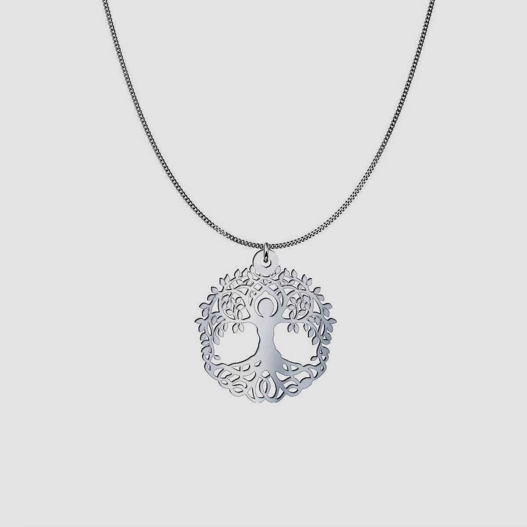 Tree Goddess Necklace, Tree of Life Pendant, Tree Deities Charm ...