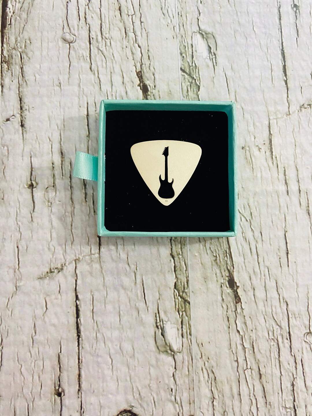 Luxury Sterling Silver Electric Guitar Pick, Triangle Guitar Pick ...