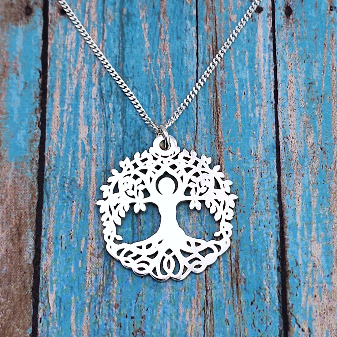 Tree Goddess Necklace, Tree of Life Pendant, Tree Deities Charm ...
