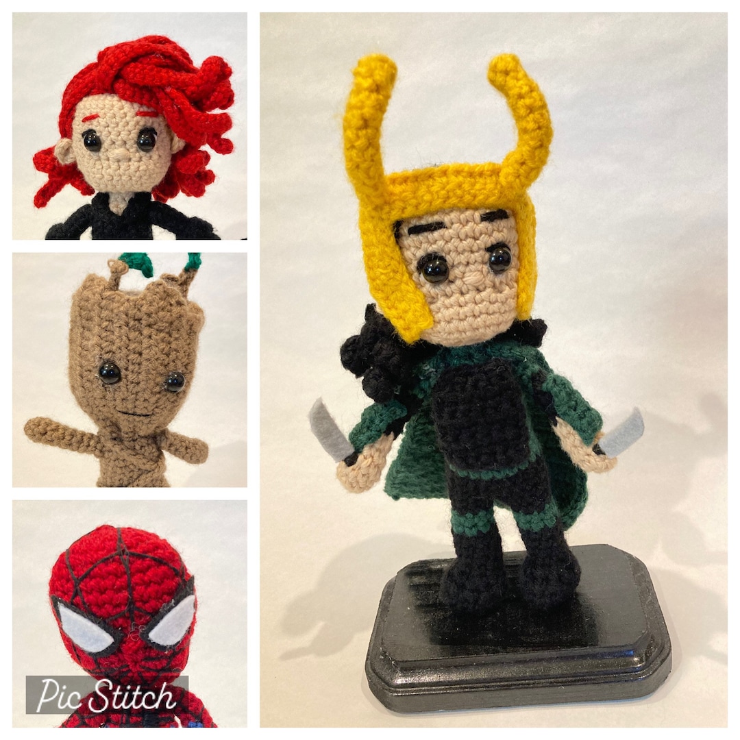 Crochet Marvel Figures - Etsy