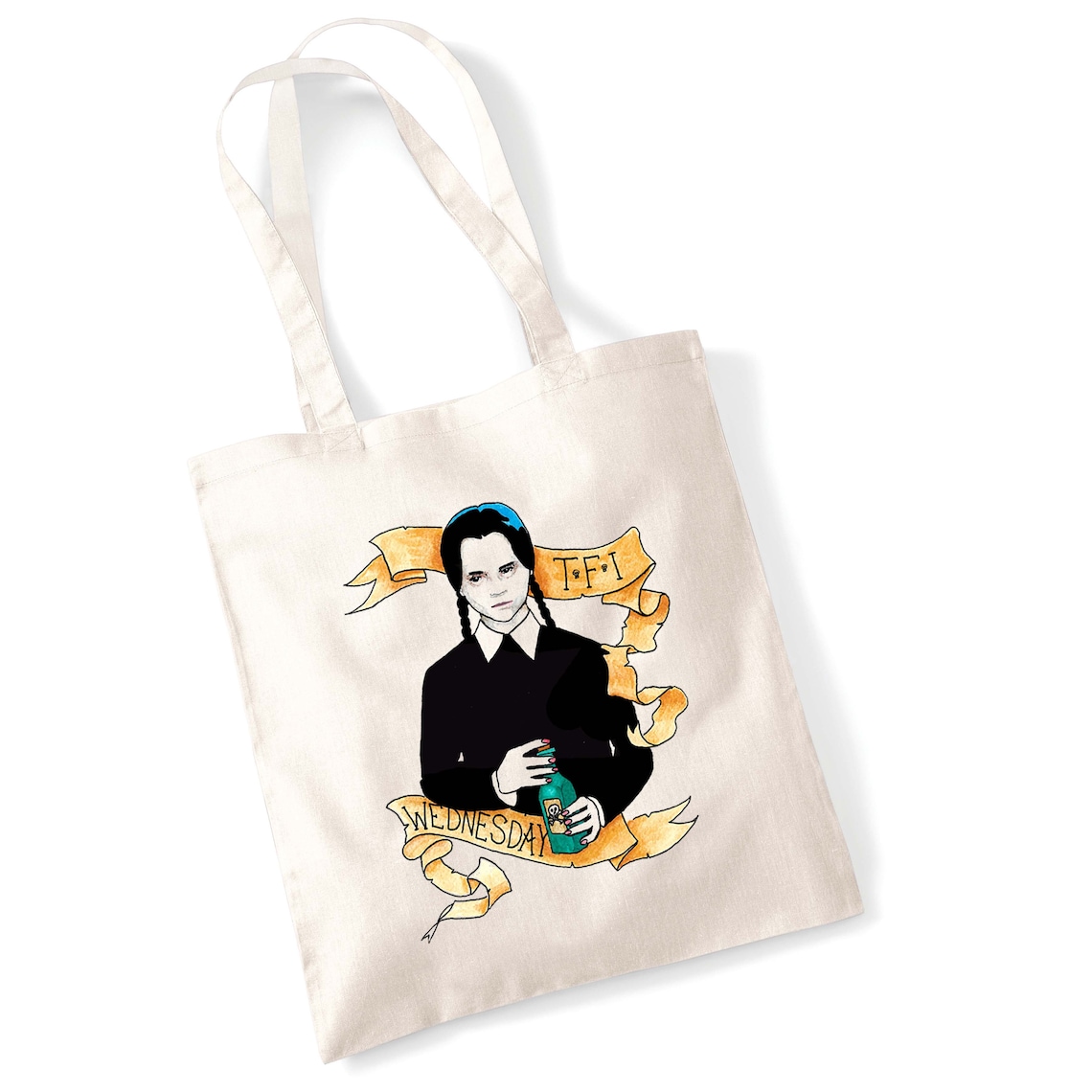 Wednesday Addams/ Addams Family Tv/comic/film Art Tote Bag - Etsy