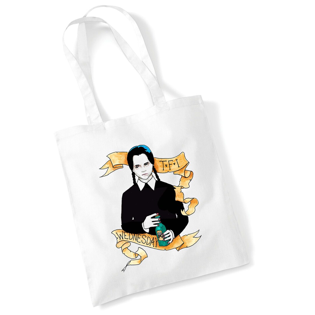 Wednesday Addams/ Addams Family Tv/comic/film Art Tote Bag - Etsy