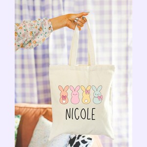 Personalized Easter Tote Bag, Kids Easter Egg Bag, Easter Basket for ...