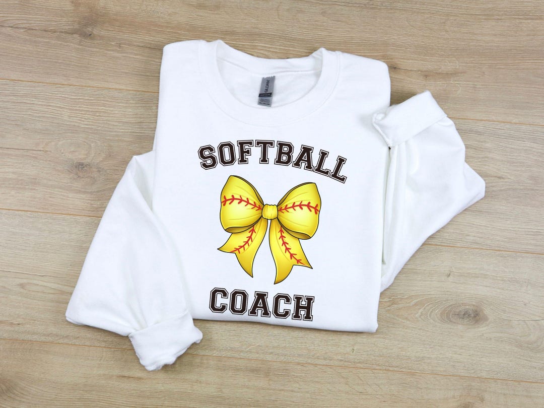 Softball Coach Sweater, Softball Season Crewneck, Softball Lover ...