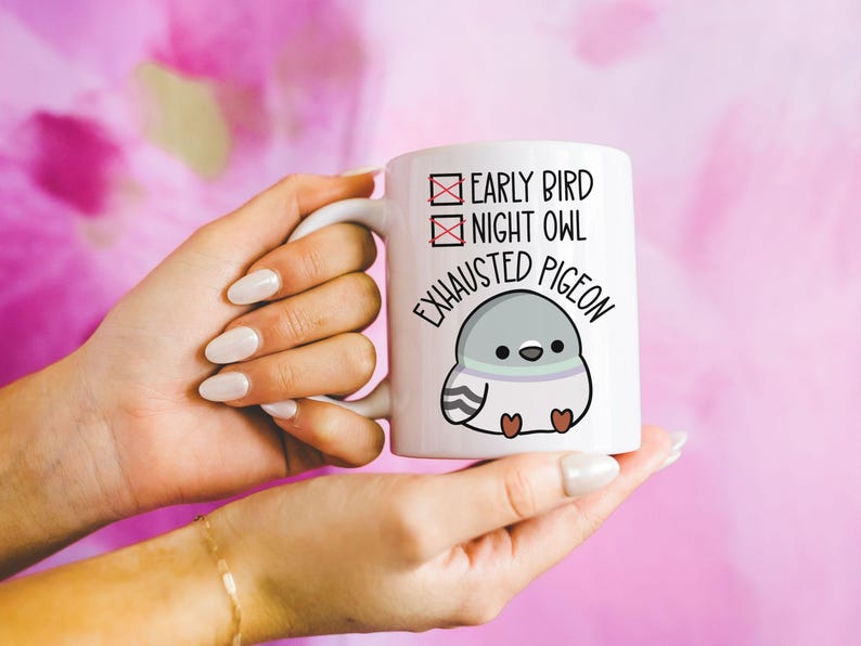 Funny Pigeon Coffee Mug, Unhinged Funny Best Friend Coffee Cup ...