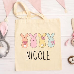 Personalized Easter Tote Bag, Kids Easter Egg Bag, Easter Basket for ...