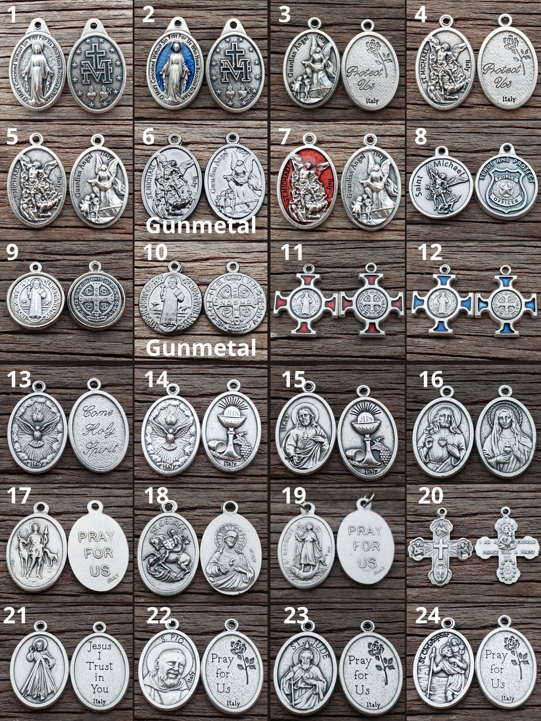 Catholic Saint Medals, Patron Saint Medals - Etsy