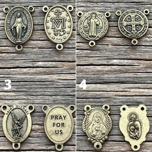 Tigers Eye Antique Bronze St. Michael Rosary - Catholic Rosary ...