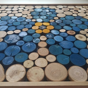 Acoustic Panel Art Forget Me Nots Wall Art Flower Wall Art Wooden ...