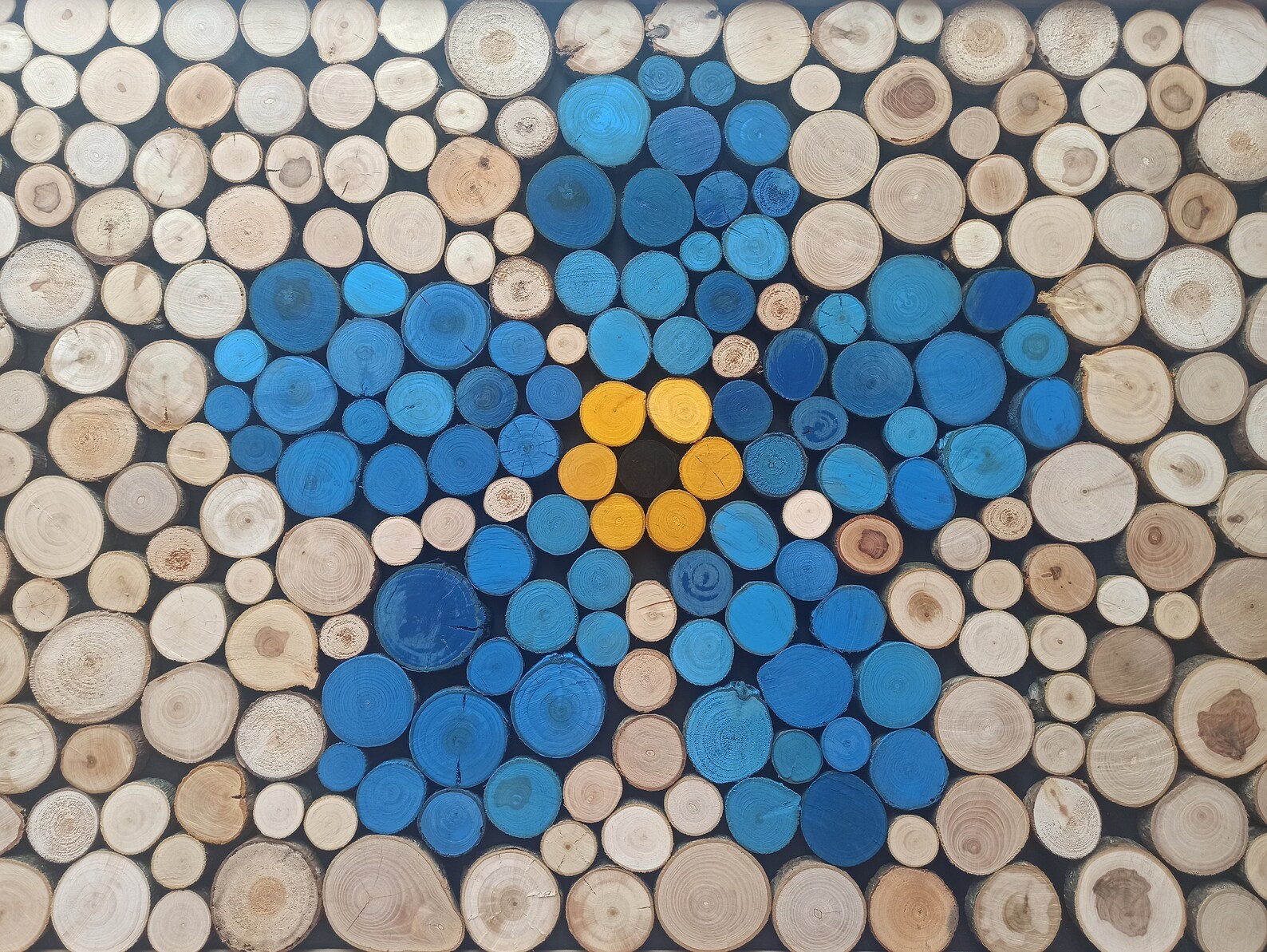 Acoustic Panel Art Forget Me Nots Wall Art Flower Wall Art Wooden ...