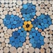 Acoustic Panel Art Forget Me Nots Wall Art Flower Wall Art Wooden ...