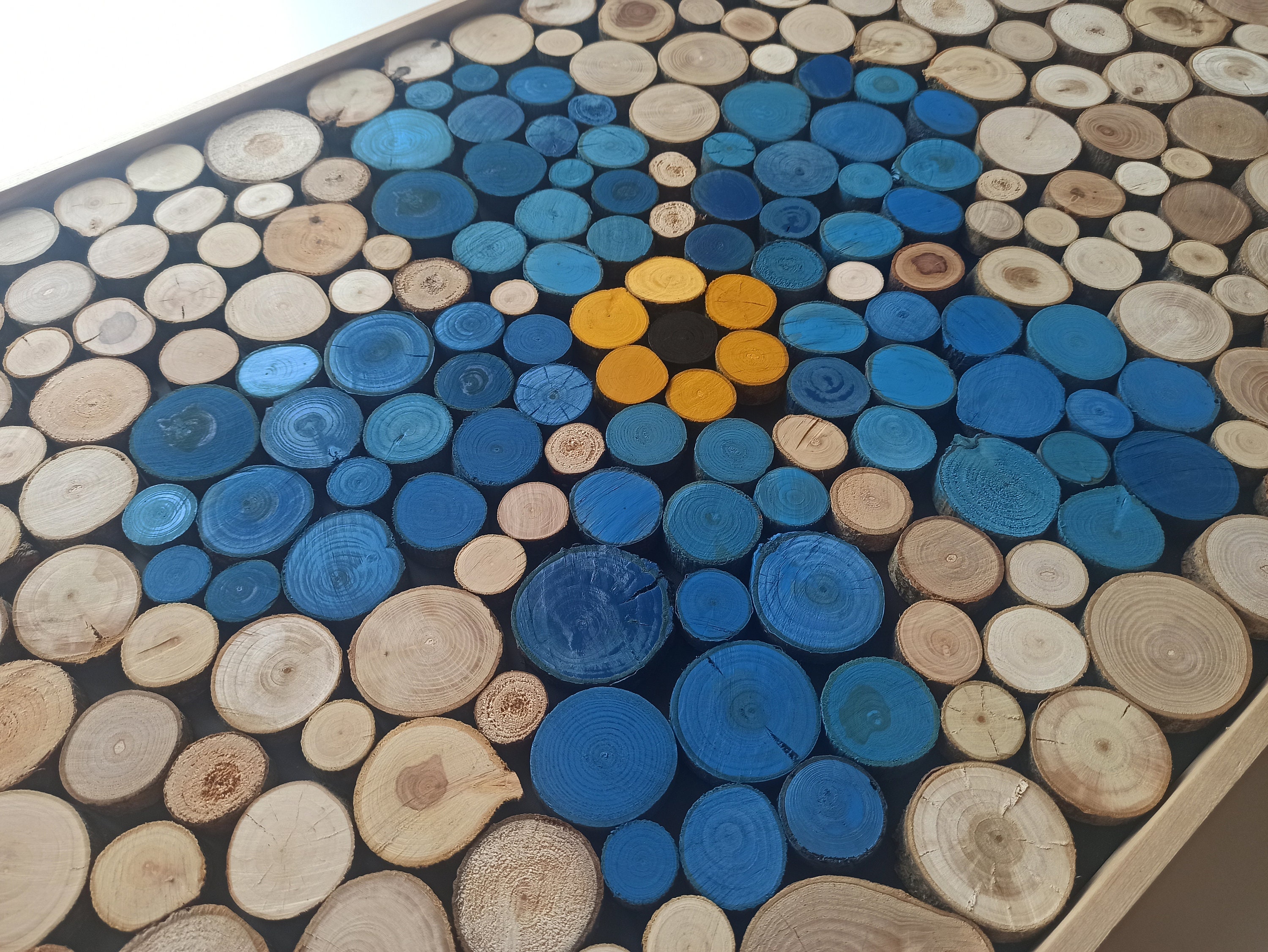 Acoustic Panel Art Forget Me Nots Wall Art Flower Wall Art Wooden ...