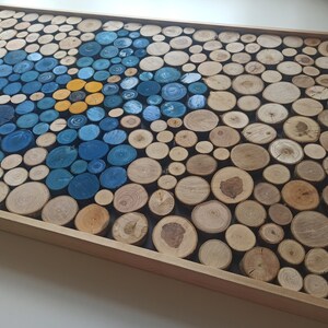 Acoustic Panel Art Forget Me Nots Wall Art Flower Wall Art Wooden ...