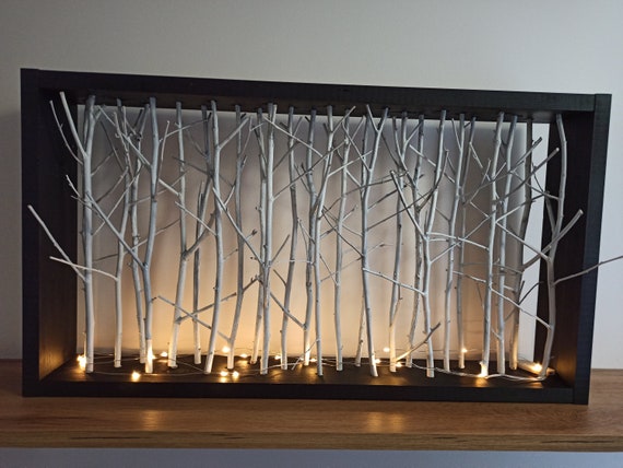 Framed Tree Branch Art