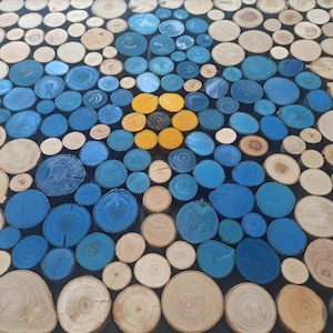 Acoustic Panel Art Forget Me Nots Wall Art Flower Wall Art Wooden ...