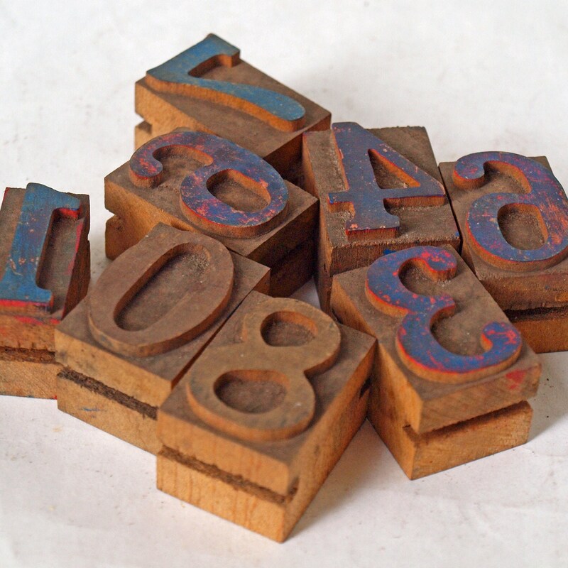 Letterpress Blocks - Etsy