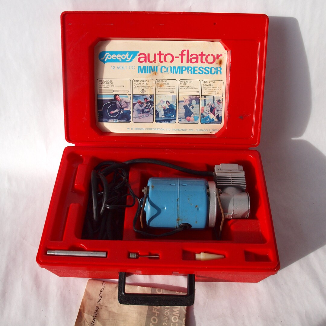 Vintage Speedy Auto-flator Mini Compressor: 12 Volt DC - Etsy