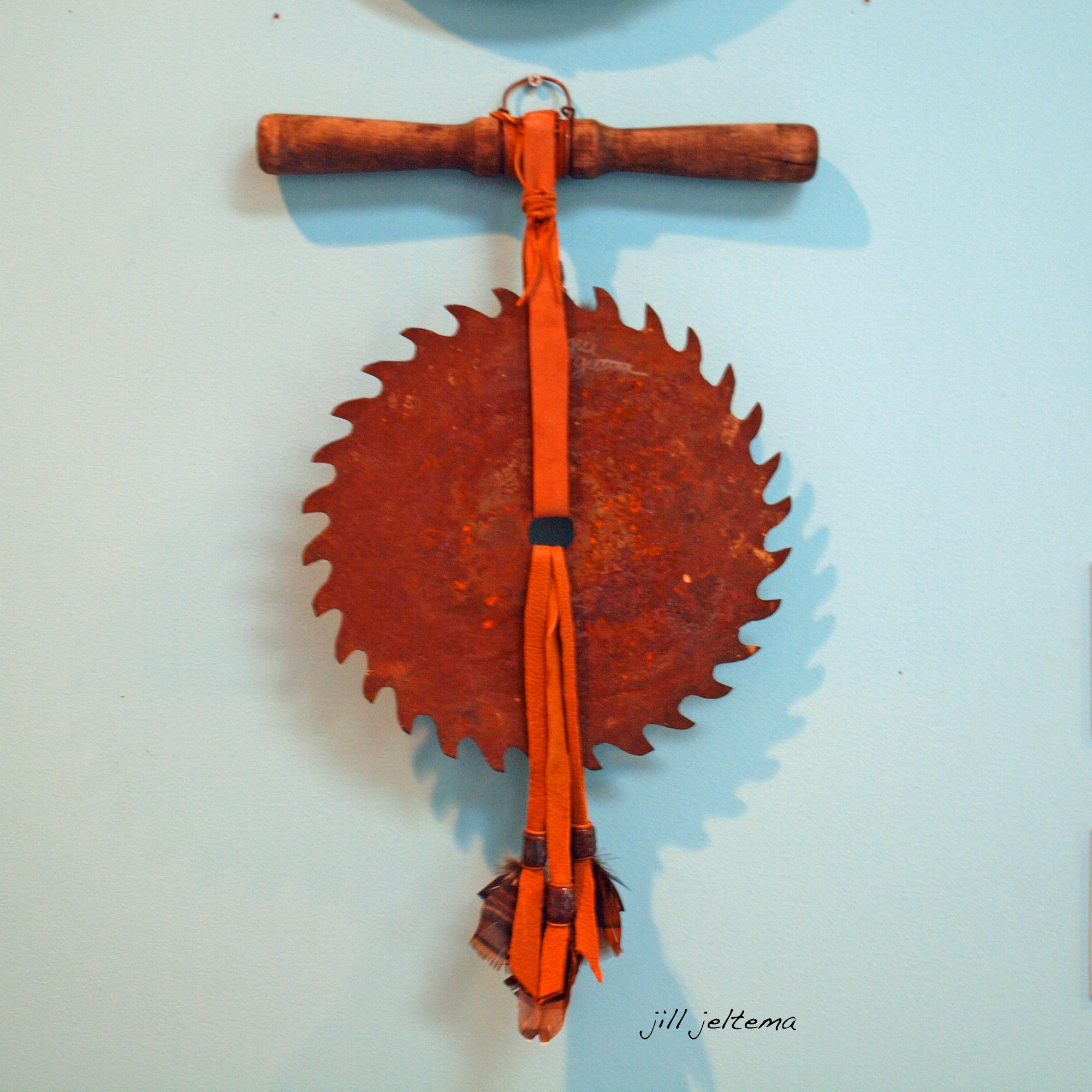 Wall Hanging, Rustic Saw Blade Sculpture - Etsy